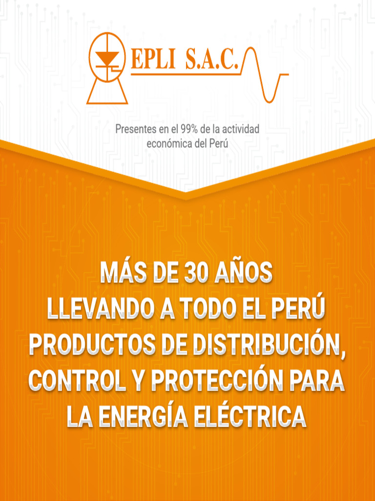 Brochure Epli SAC-1061 | PDF | Transformador | Ingenieria Eléctrica