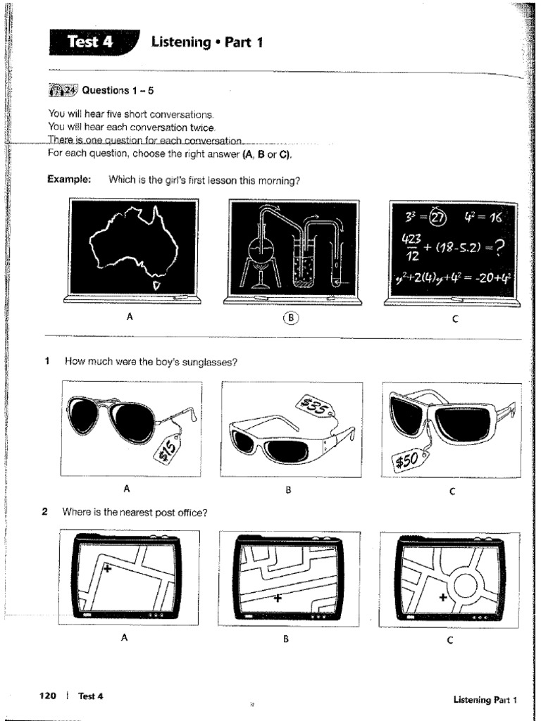 Listening Test 1 Ket | PDF