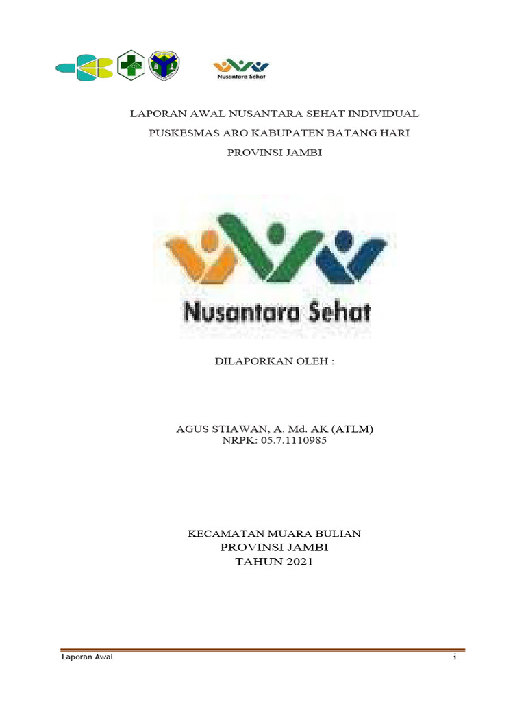 Laporan Agus NSI PKM Aro Batanghari-Dikonversi | PDF