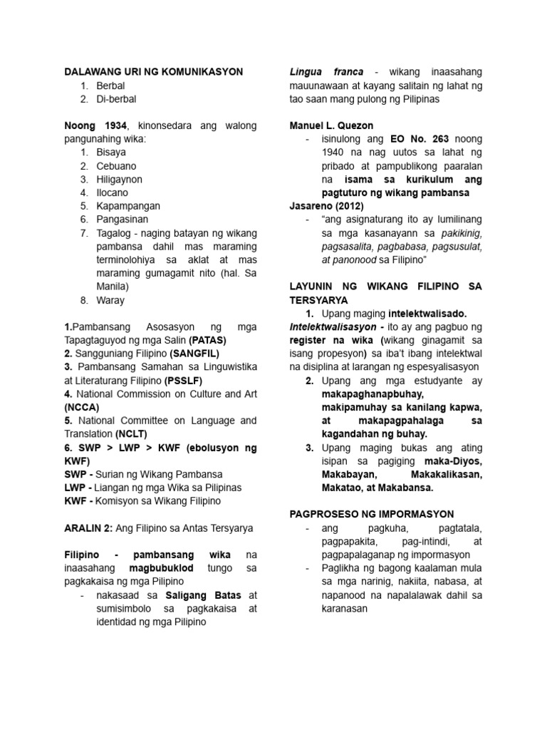 KomFil Reviewer | PDF