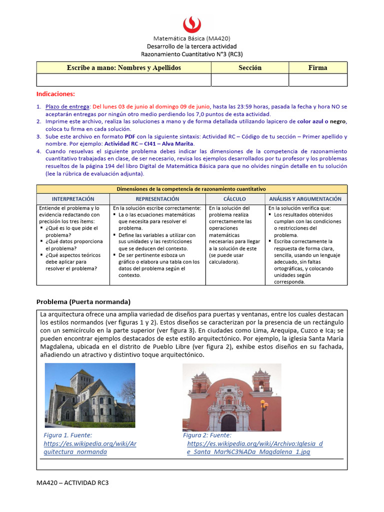 Actividad RC N°3 | PDF | Ecuaciones | Matemáticas