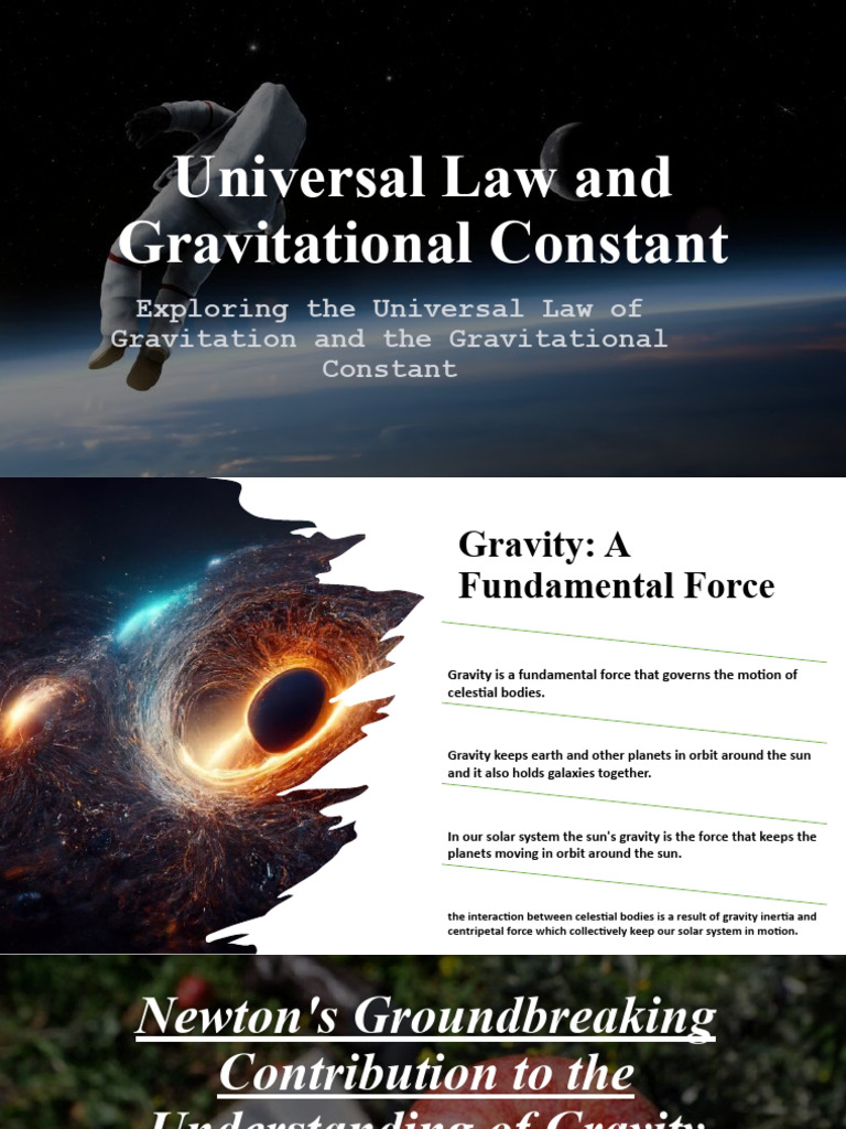 Universal Constant and G Constant | PDF | Gravity | Force