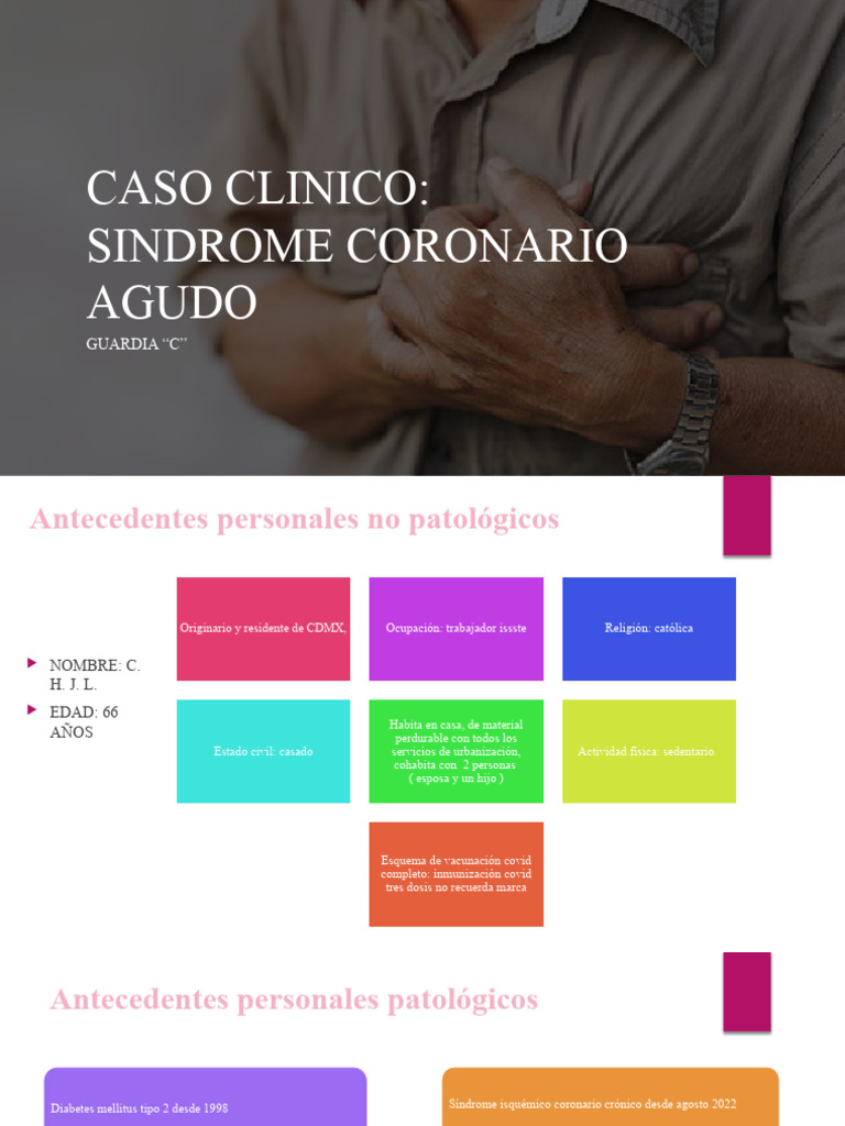 Caso Clinico Iam ST 2 | PDF | Electrocardiografia | Infarto de miocardio