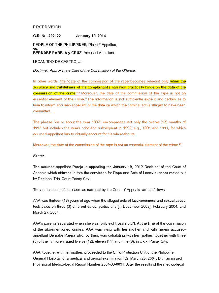 Digest Cases in Criminal On Revised Rules of Criminal Procedure | PDF ...