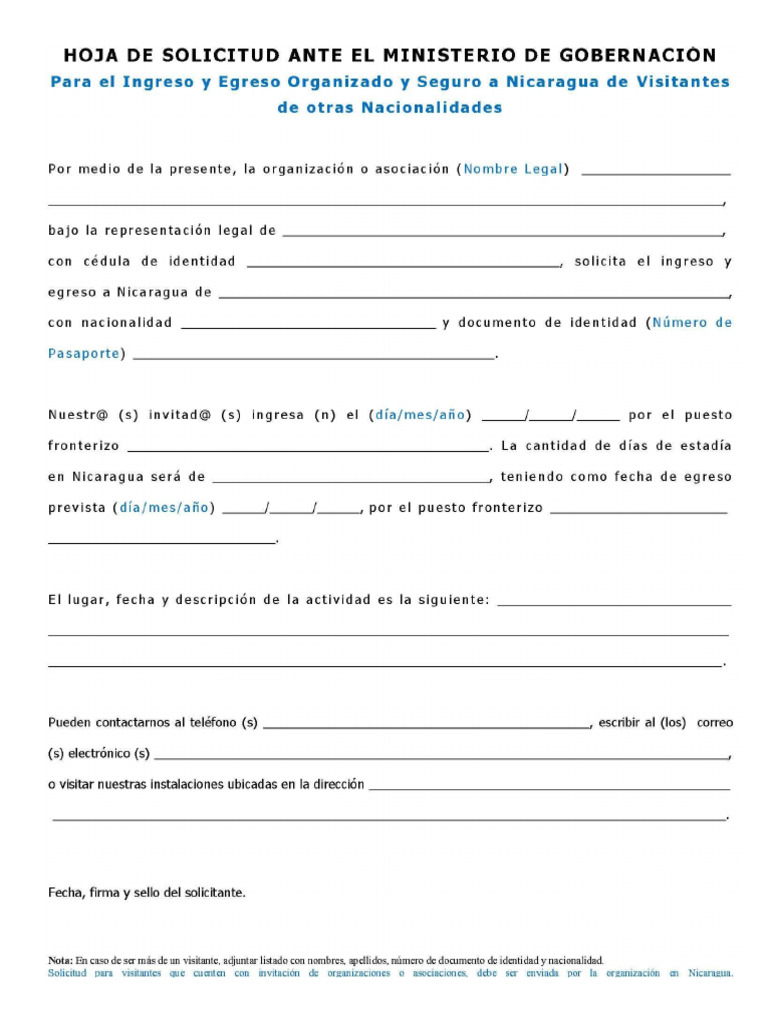 Formato Para Solicitud de Ingreso | PDF