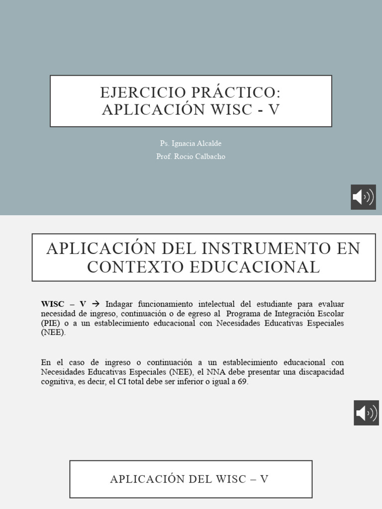 Ejemplo WISC - V | PDF | Neurociencia | Ciencias del comportamiento