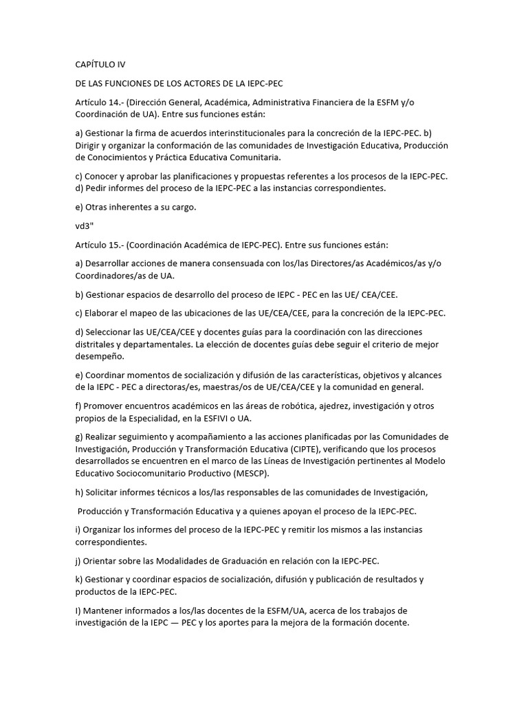 CAPÍTULO IV Roles Funciones Nuevo Compendio | PDF | Maestros | Enseñando