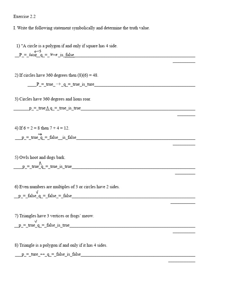SEATWORK #2.2-1 | PDF | Mathematics | Geometric Shapes