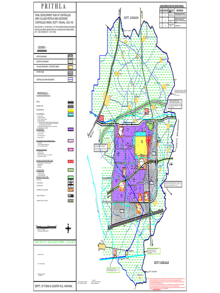 Prithla Master Plan 2031 Overview | PDF