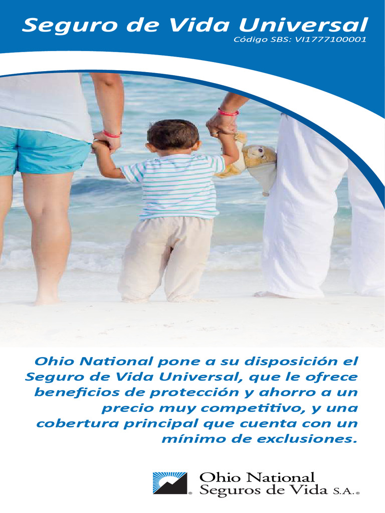Triptico - Seguro de Vida Universal v.6 | PDF | Póliza de seguros | Seguro