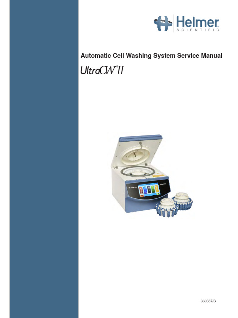 Ultracwii Service Manual 360387 | PDF | Washing Machine | Purified Water