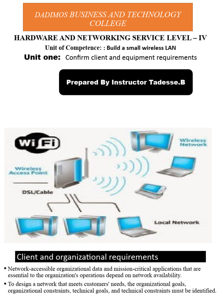 Chap1 & Chap2 HNS L 4 Build A Small Wireless LAN | PDF | Wireless Access Point | Computer Network