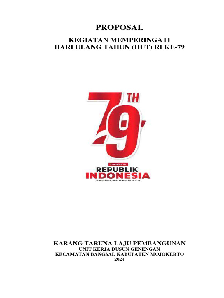 Proposal Acara 17 Agustus Karang Taruna | PDF