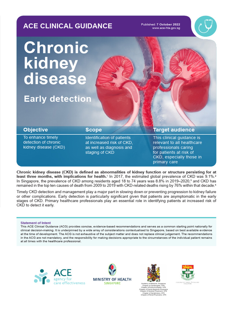 CKD Early Detection (October 2022) | PDF | Chronic Kidney Disease ...
