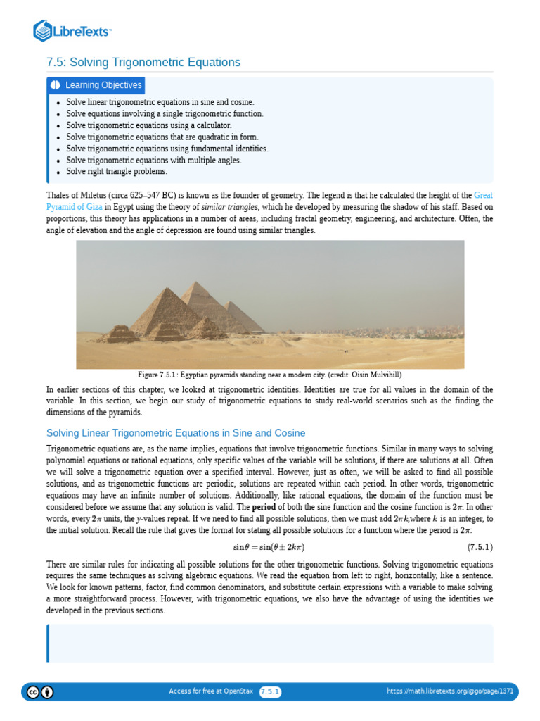 7.05 _Solving_Trigonometric_Equations | PDF | Equations | Trigonometric ...