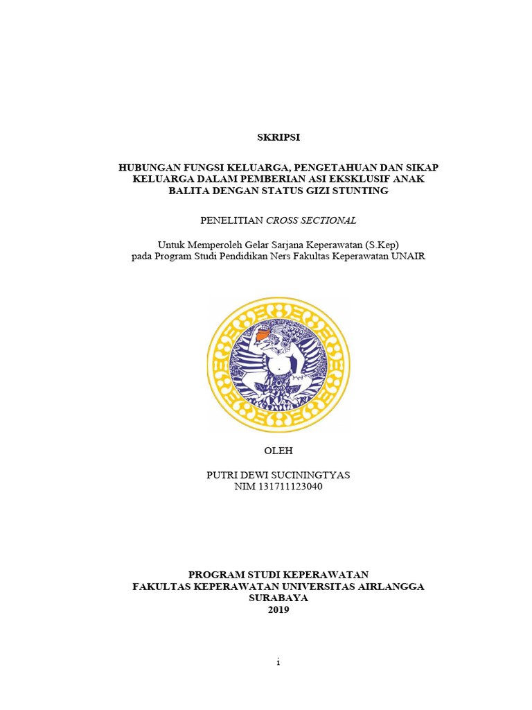 Hubungan Fungsi Keluarga, Pengetahuan Dan Sikap Keluarga Dalam ...