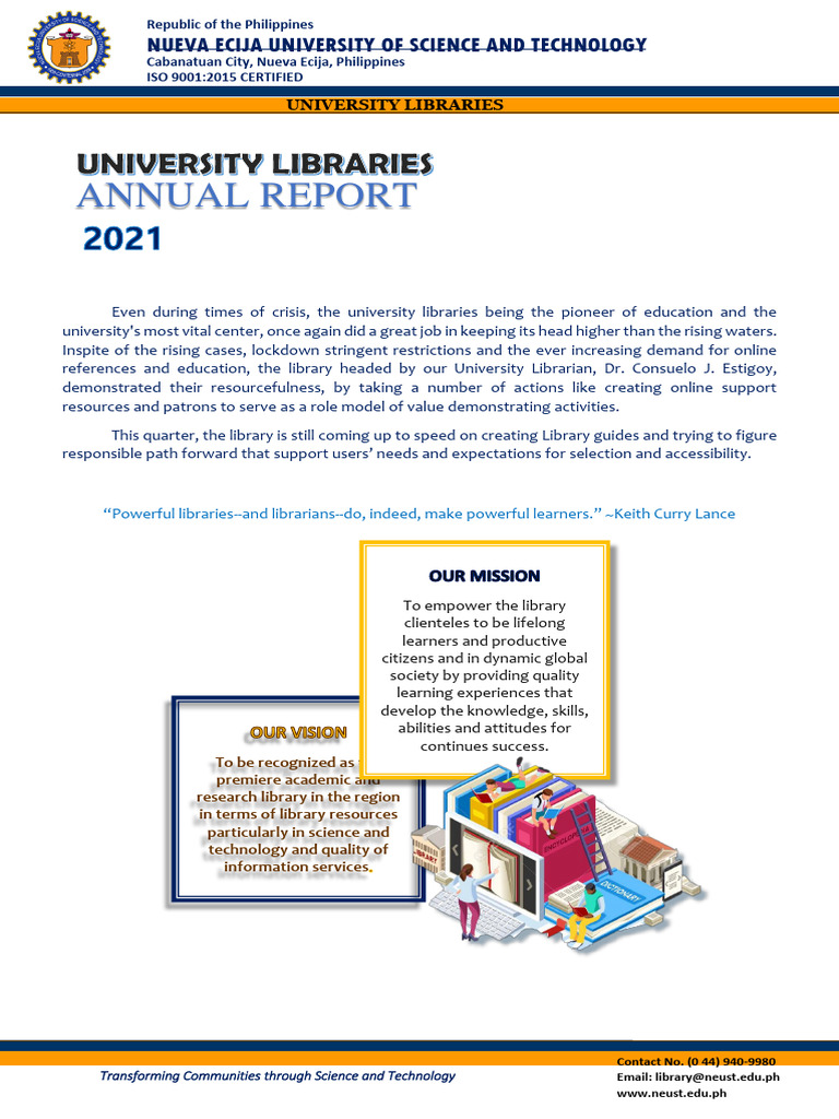 2021 Annual Report | PDF | Libraries