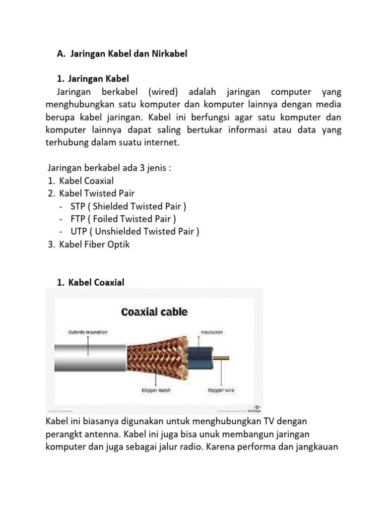 Jaringan Kabel Dan Nirkabel (Pertemuan I) | PDF | Sains & Matematika ...