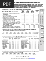 Brief Michigan Hand Questionnaire With Scoring | PDF | Race And ...