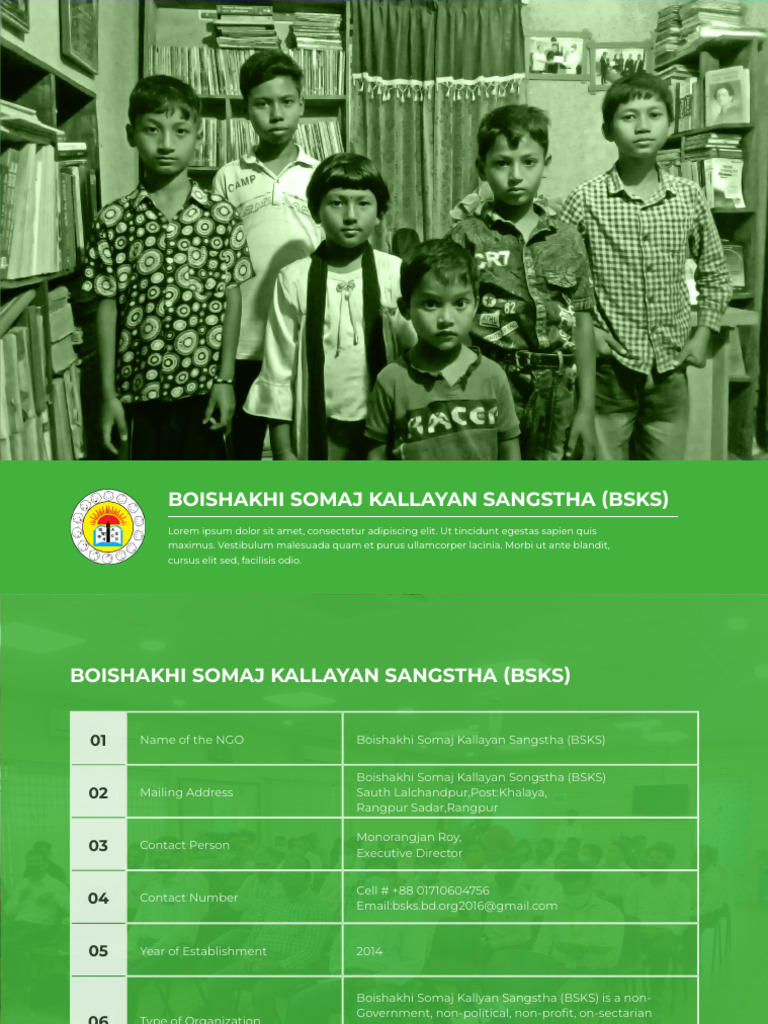 BSKS Profile | PDF | Poverty | Poverty & Homelessness