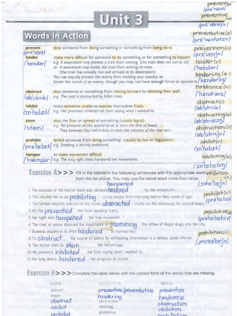 Reading C1 - Vocabulary Files C1 | PDF | Earth Sciences