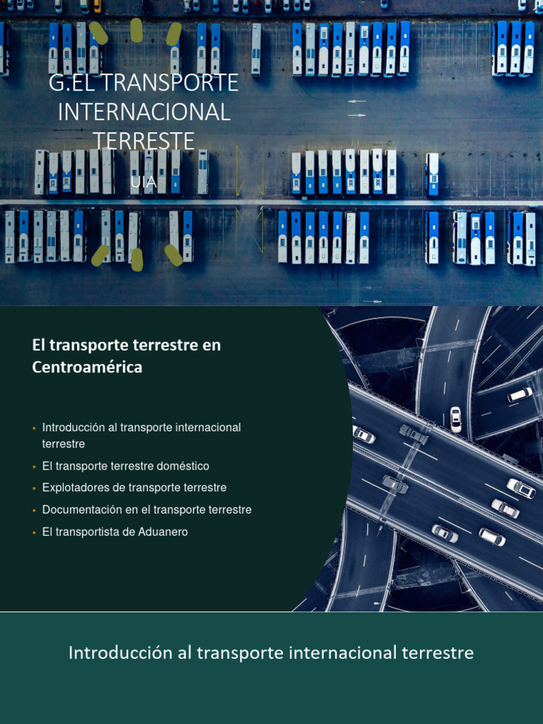 G.el Transporte Internacional Terreste | PDF | Transporte | La carretera
