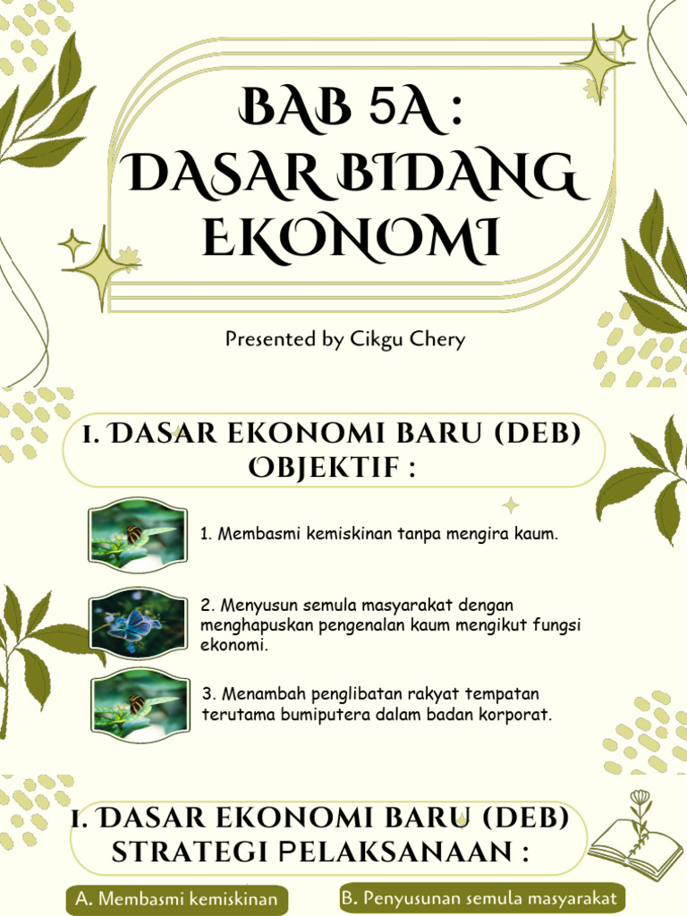 Bab 5A Dasar Bidang Ekonomi PART 1 | PDF | Ilmu Sosial