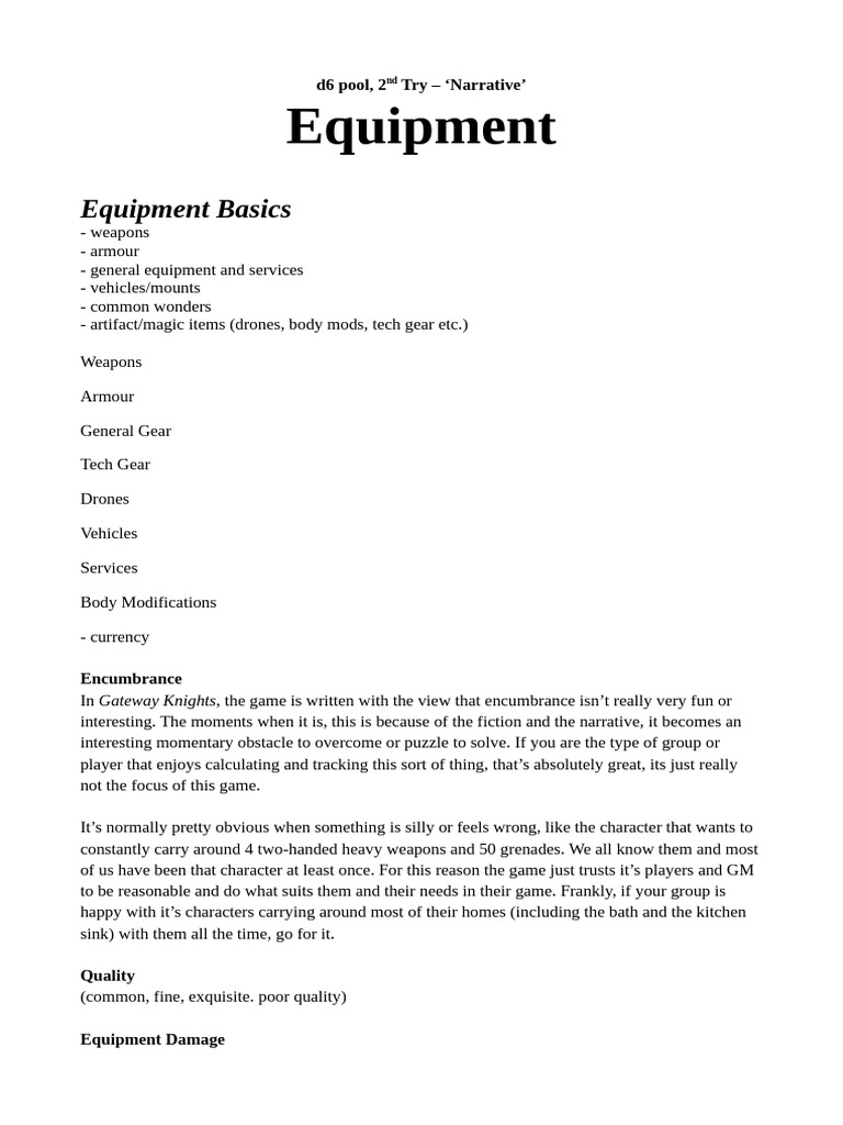 6) Equipment | PDF