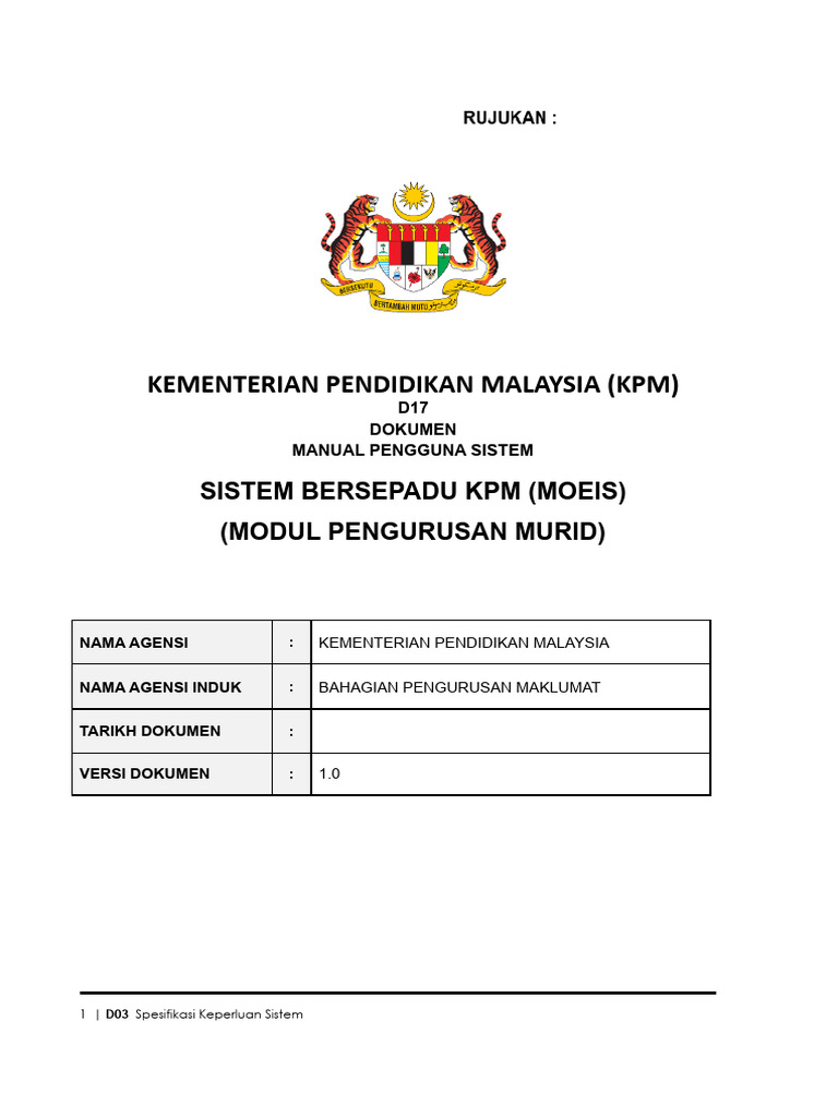 Manual - Pengguna - Profil Murid | PDF