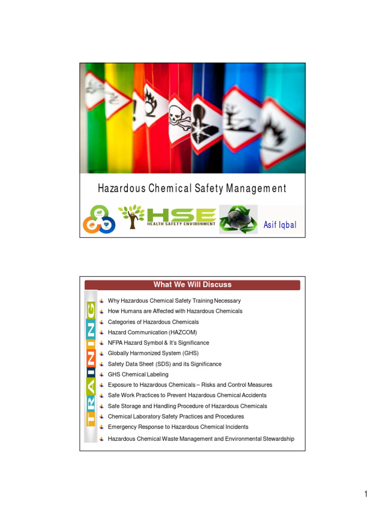 Hazardous Chemical Safety Management | PDF | Dangerous Goods | Safety