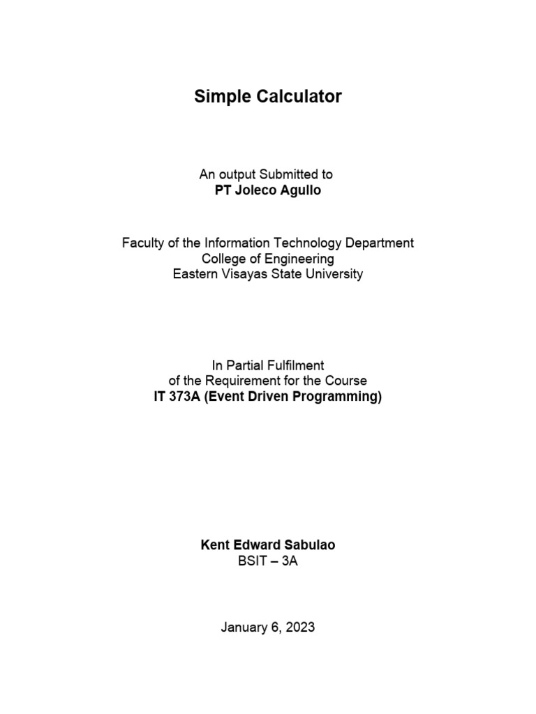 Simple Java GUI Calculator Code | PDF | String (Computer Science) | Computer Programming