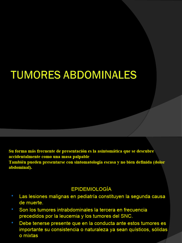 Tumores Abdominales | PDF | Neoplasias | Ovario