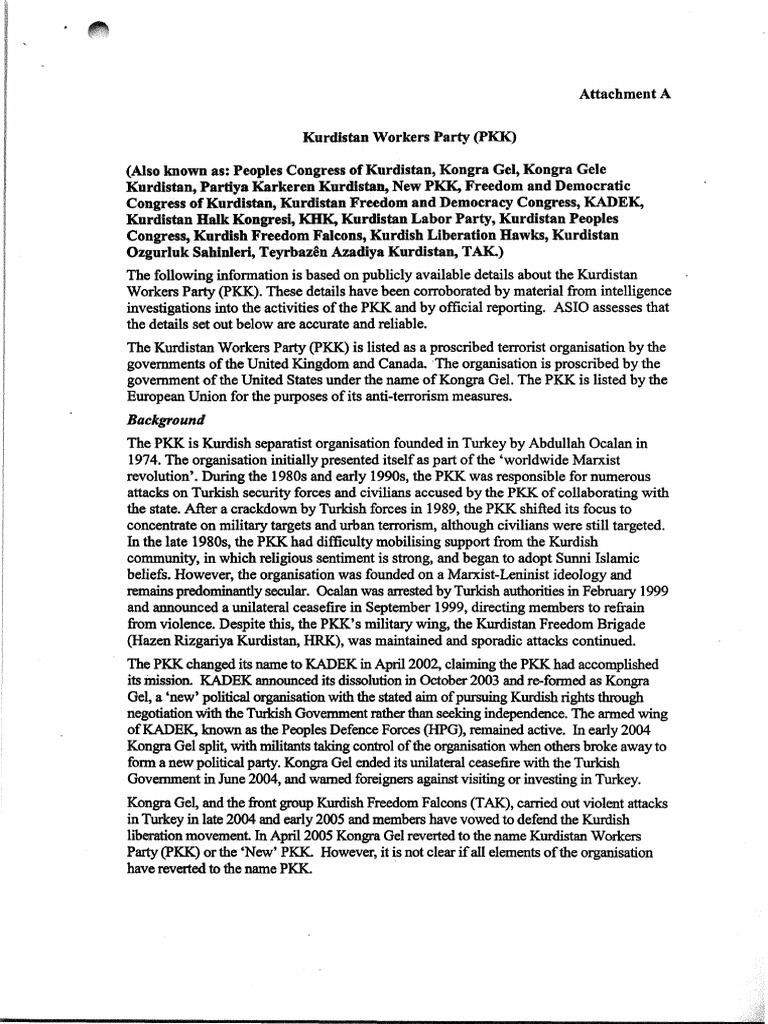 HTTP WWW - Aphref.aph - Gov.au House Committee Pjcis PKK Background ...