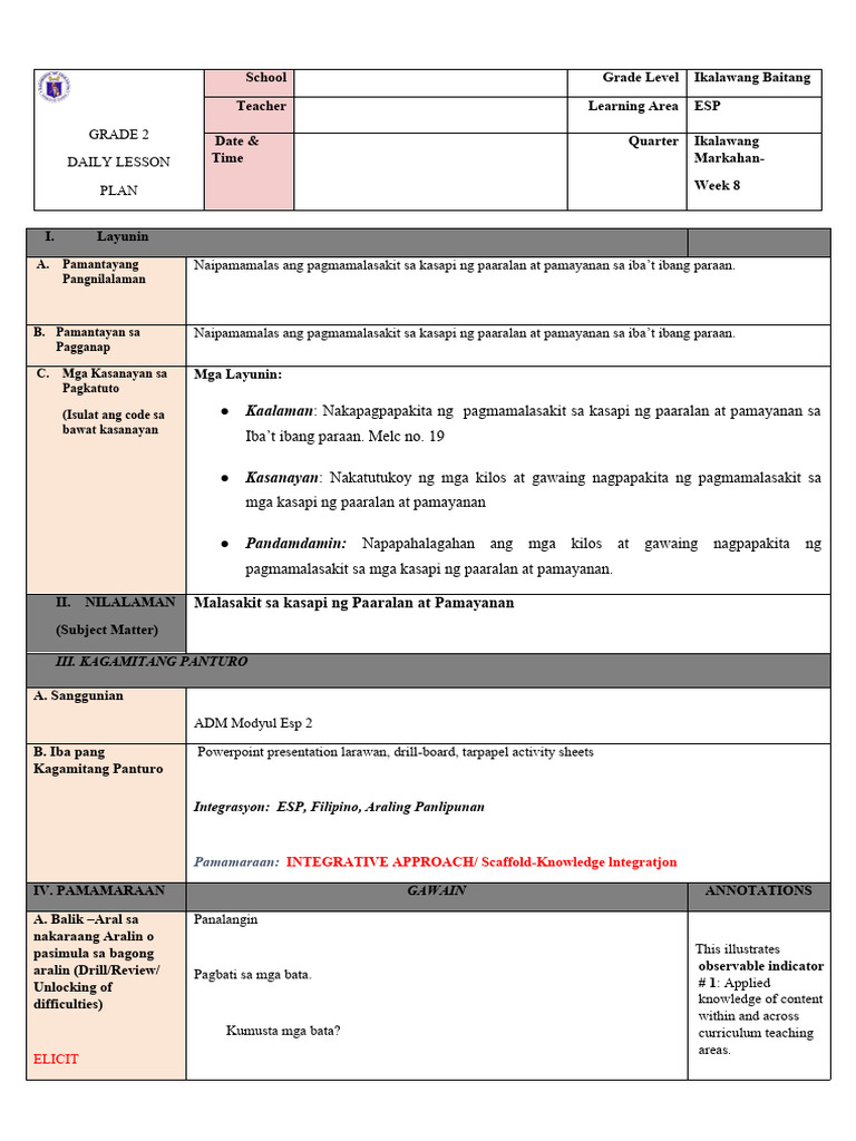 COT-ESP-2-Q2-W8 | PDF