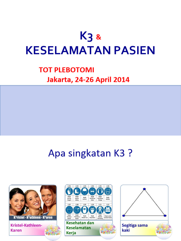 Modul 8 - K3 Dan Patient Safety | PDF | Griya & Taman | Kesehatan Holistik