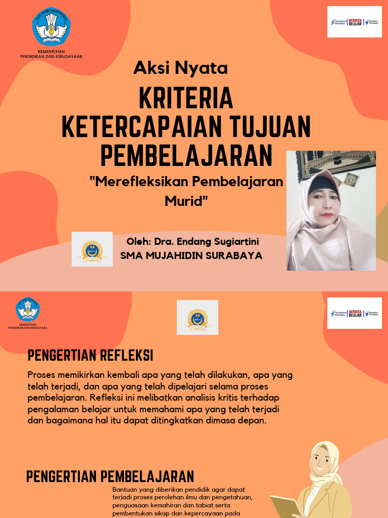 Aksi Nyata Refleksi Pembelajaran Endang Sugiartini - 20240523 - 013645 - 0000 | PDF