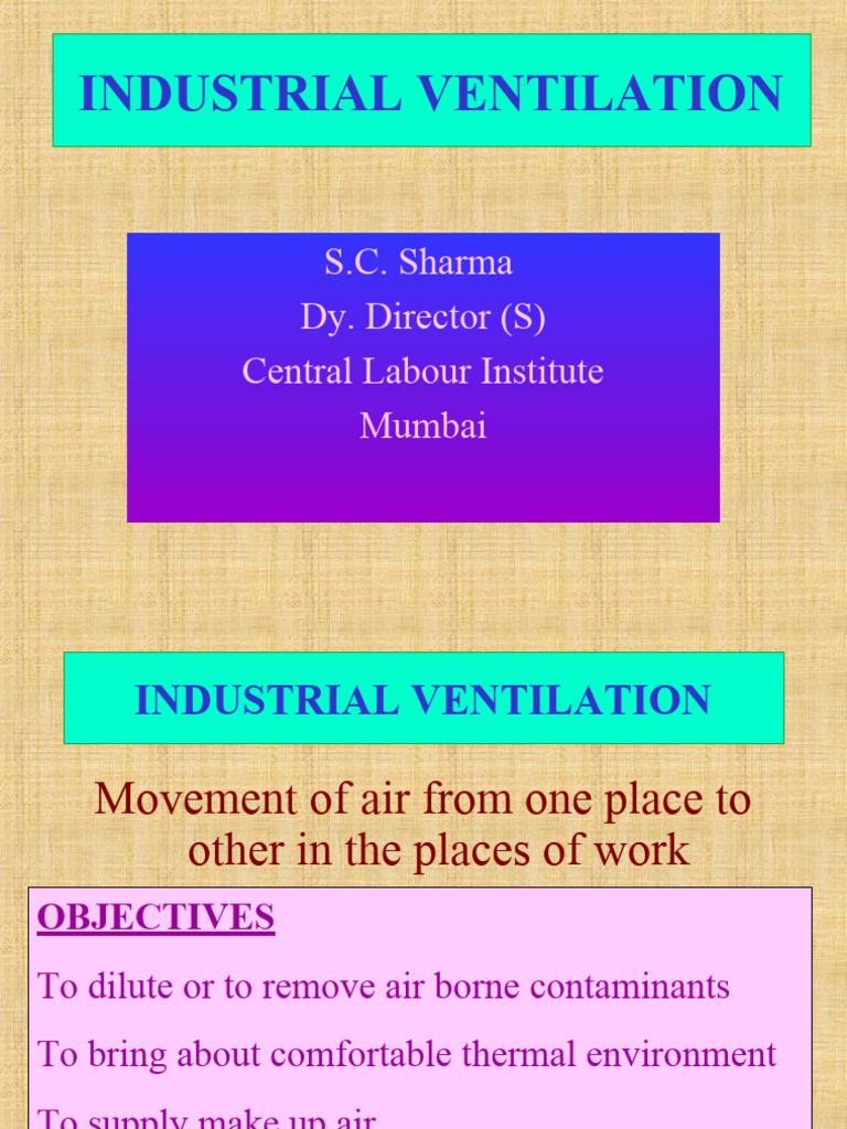 5.industrial Ventilation | PDF | Ventilation (Architecture) | Duct (Flow)