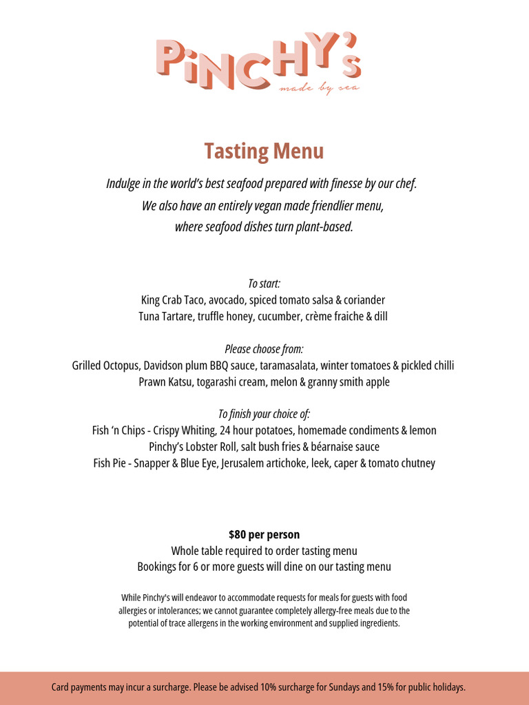Tasting Menu Winter 2024 | PDF | Pickling | Sauce