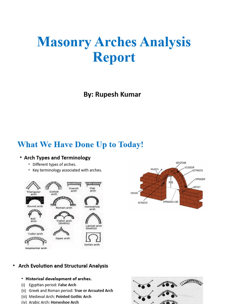 Masonry Arches Analysis Report | PDF | Composite Material | Building ...