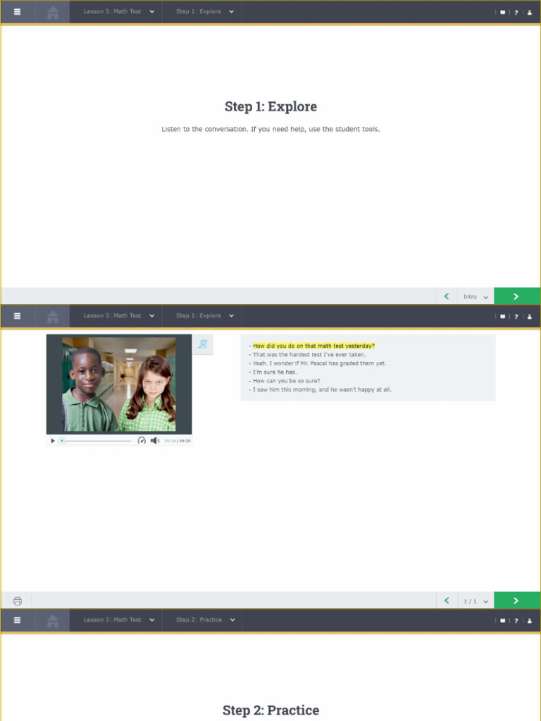Lesson 3 Math Test Pdf