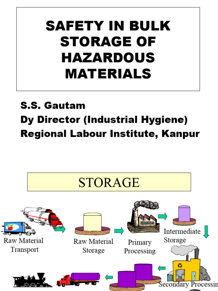 Safe Bulk Storage of Hazardous Materials | PDF | Valve | Leak