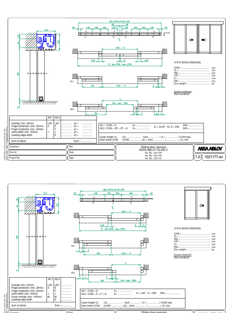 Product Drawing ASSA ABLOY SL300 en | PDF | Building Engineering ...