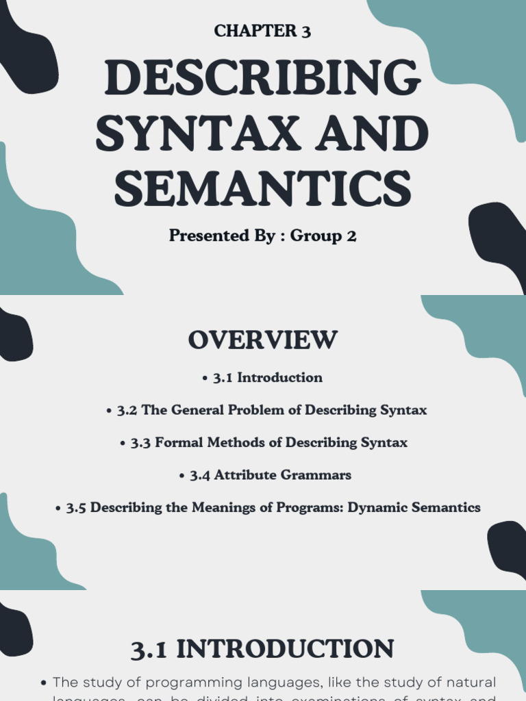 Syntax and Semantics in Programming | PDF | Parsing | Compiler