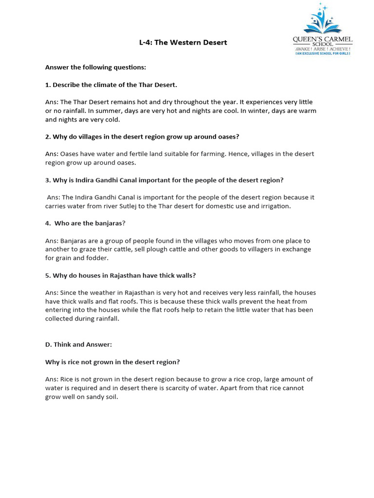 The Thar Desert | PDF