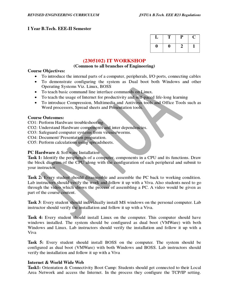 It Wprkshop | PDF | Personal Computers | Booting