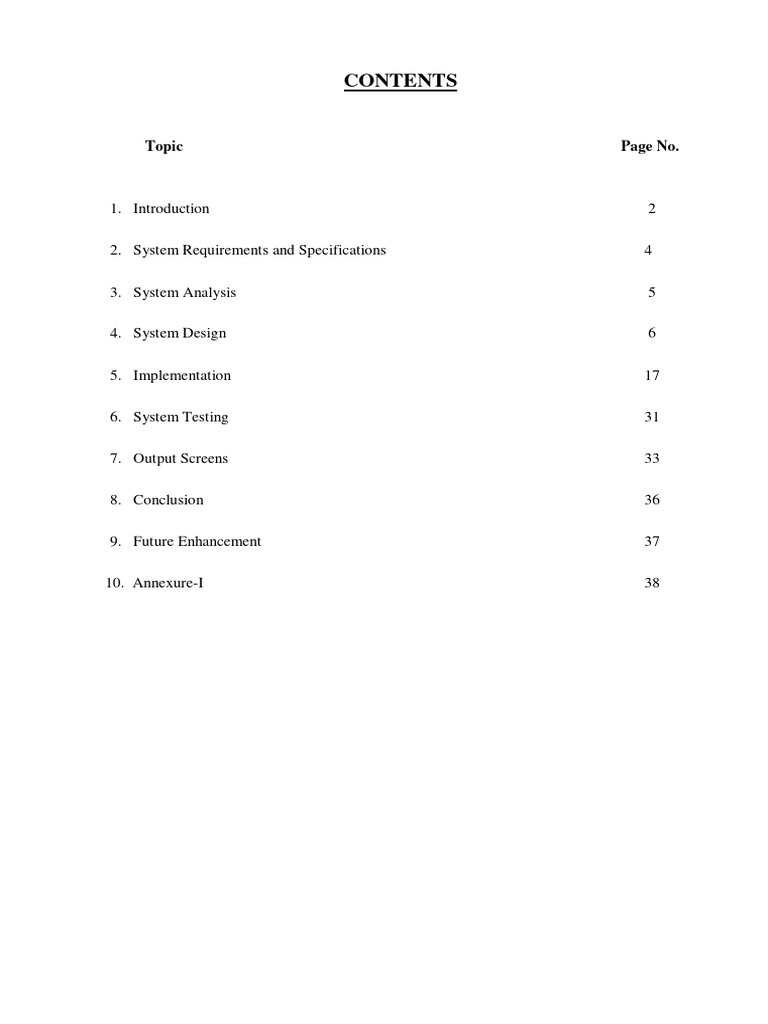System Development Overview and Specs | PDF