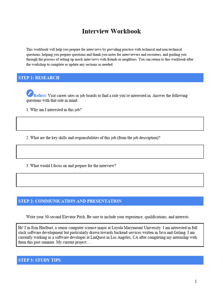 Interview Workbook | PDF | Algorithms | Algorithms And Data Structures