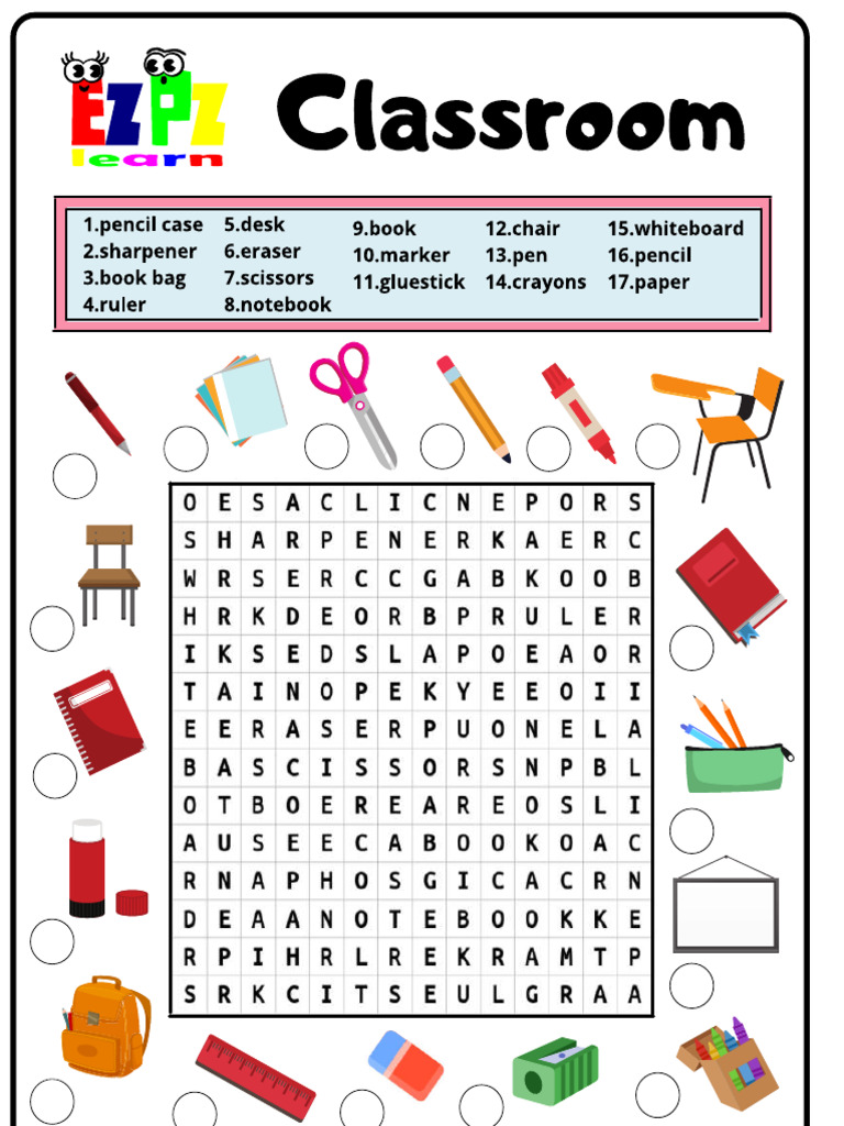 Classroom Word Search 2 | PDF