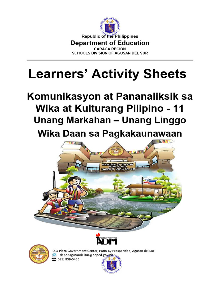 Filipino 11 Unang Markahan Week-1-Wika Kahulugan | PDF