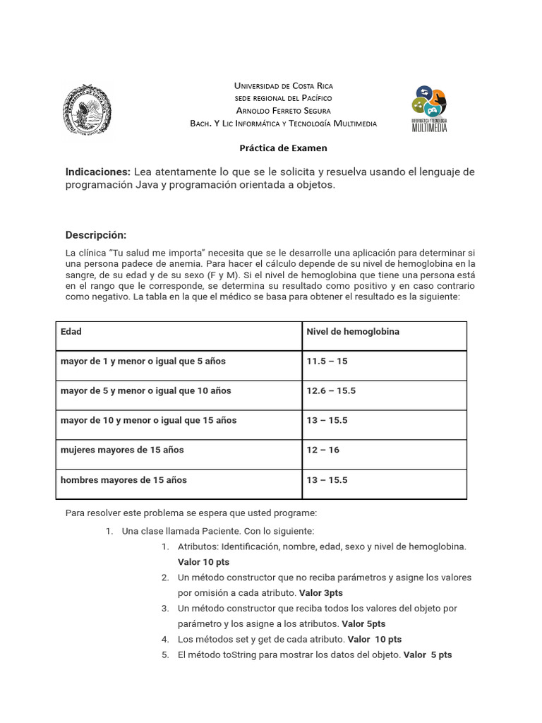 Práctica de Examen Java | PDF | Java (lenguaje de programación) | Informática